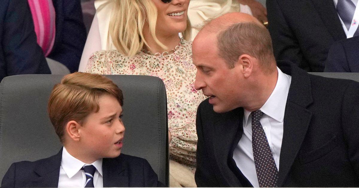 King Charles Poses For Portrait With Prince William And Prince George ...