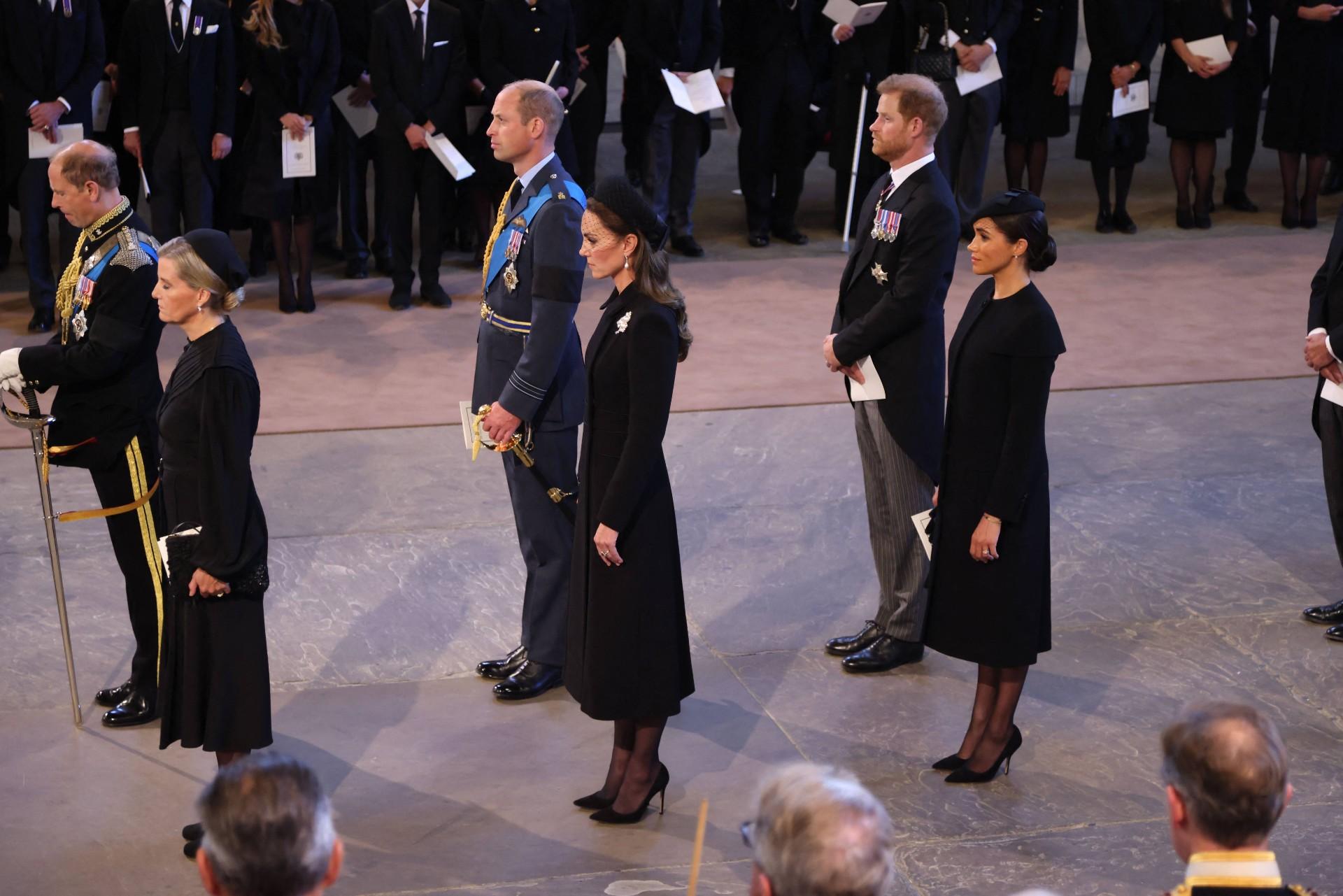 Meghan, Harry, William, Kate Spotted At Funeral Procession: Photos Meghan, Harry, William, Kate Spotted At Funeral Procession: Photos