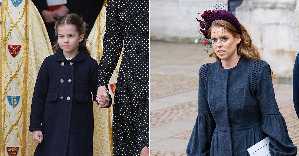 Inside Princess Charlotte & Princess Beatrice's Sweet Moment At Service ...